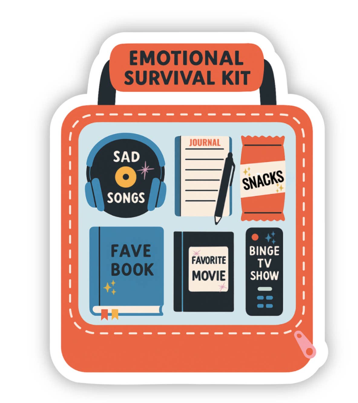 Emotional Survival Kit Sticker – Mental Health Vinyl Sticker – Flagship ...