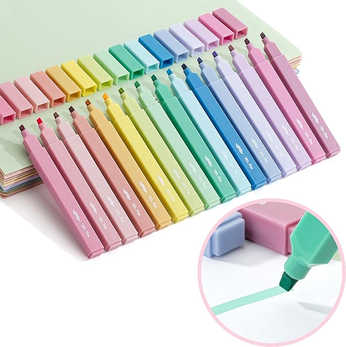 Mr. Pen- Aesthetic Highlighters, Chisel Tip, Neutral Colors – Flagship ...