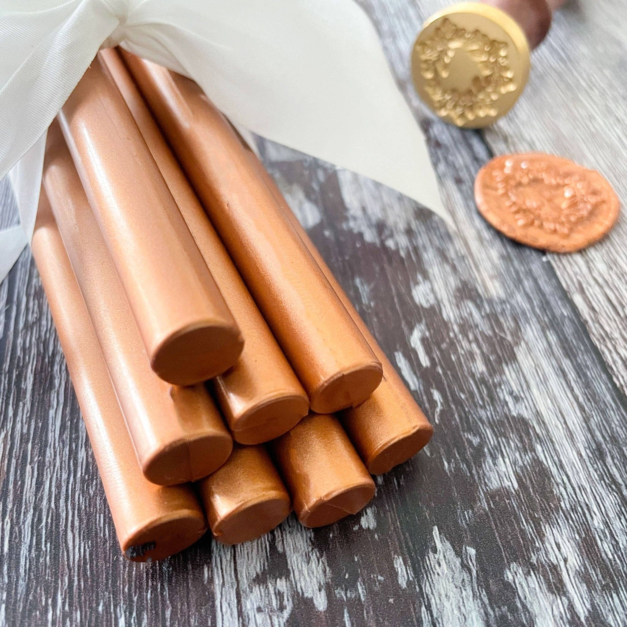 Copper Sealing Wax Sticks | 11mm Plastic Free Sealing Wax – Flagship ...