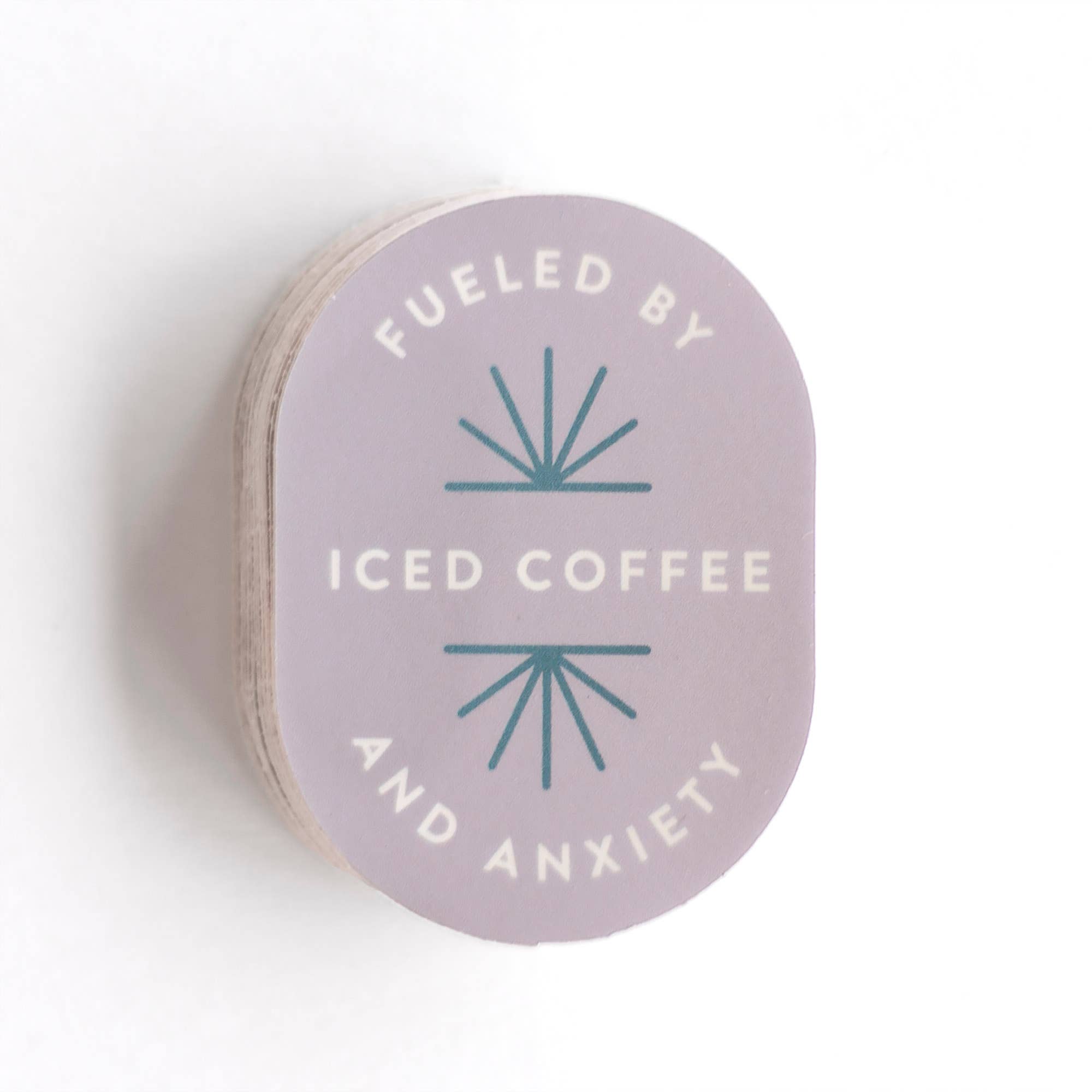 Fueled By Iced Coffee Decal Sticker – Flagship City Press